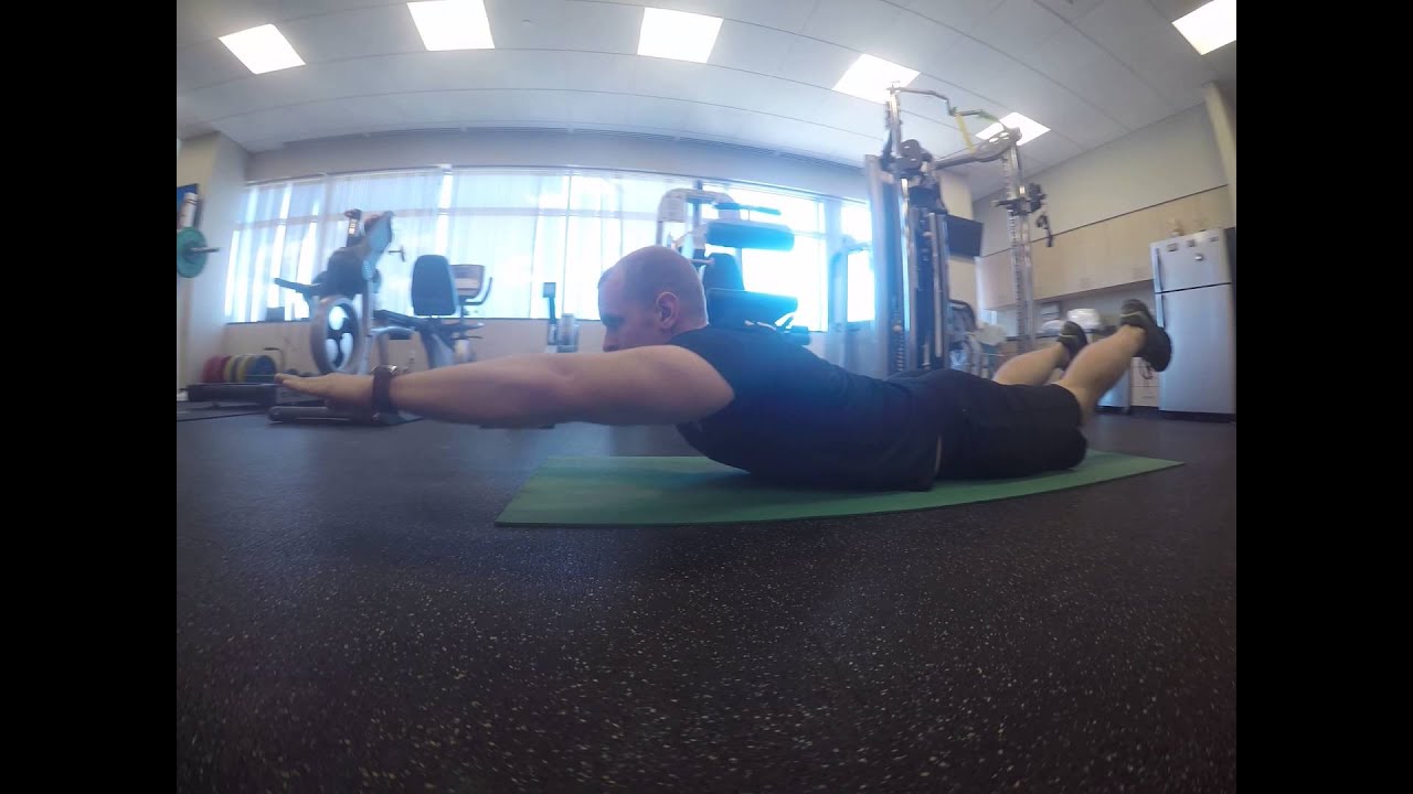 Exercise Demonstration Prone Superman - YouTube