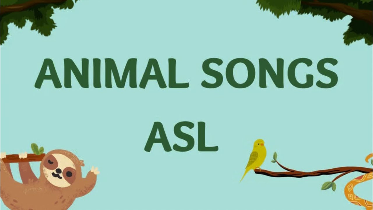 Animal Songs with ASL #kids #music #asl - YouTube