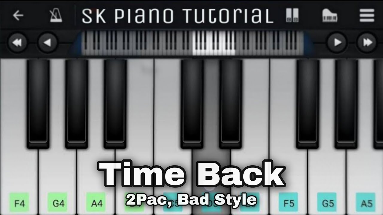 Time Back - 2Pac, Bad Style | EASY Piano Tutorial | Learn on Mobile ...