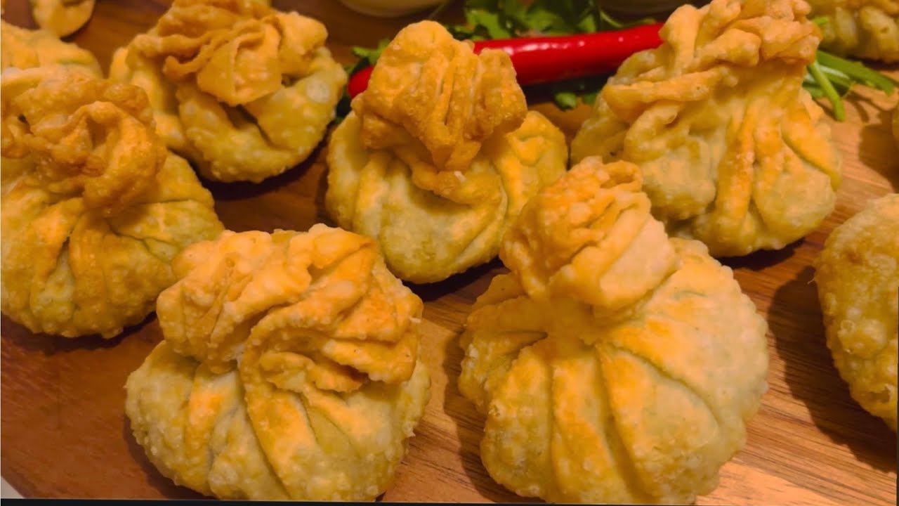 Mung Bean Samosas//سمبوسه ماش ،خیلی لذیذ وعالی💚 - YouTube