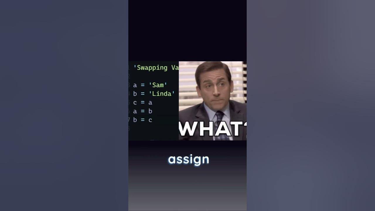 Swapping Variables In Python Interview Question Shorts Python Pythonprogramming 