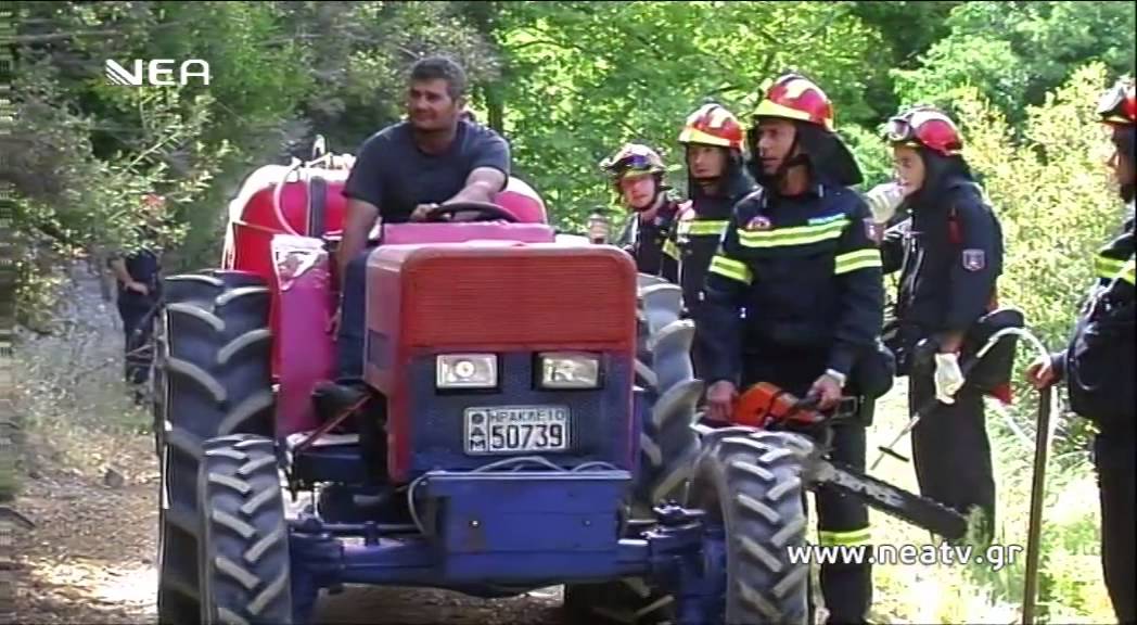 άσκηση Πυροσβεστικής Βιάννος - YouTube
