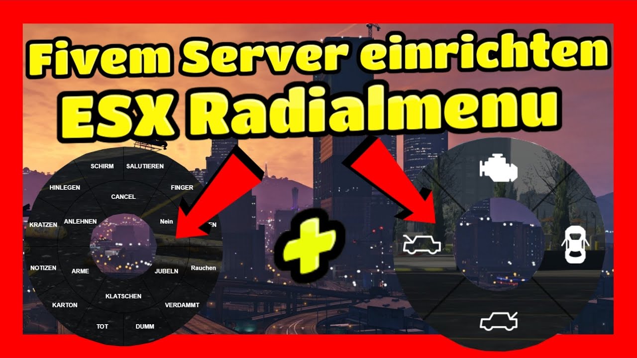 Fivem Server einrichten #41 // Radial Menu Mit Fahrzeugsteuerung und ...