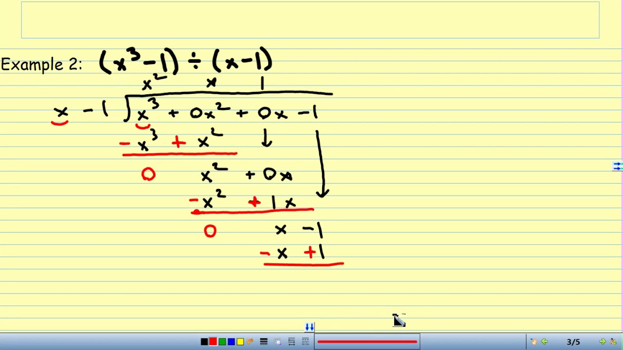 Pre-Calculus 2.3 Polynomials and Synthetic Division -- Long Division ...