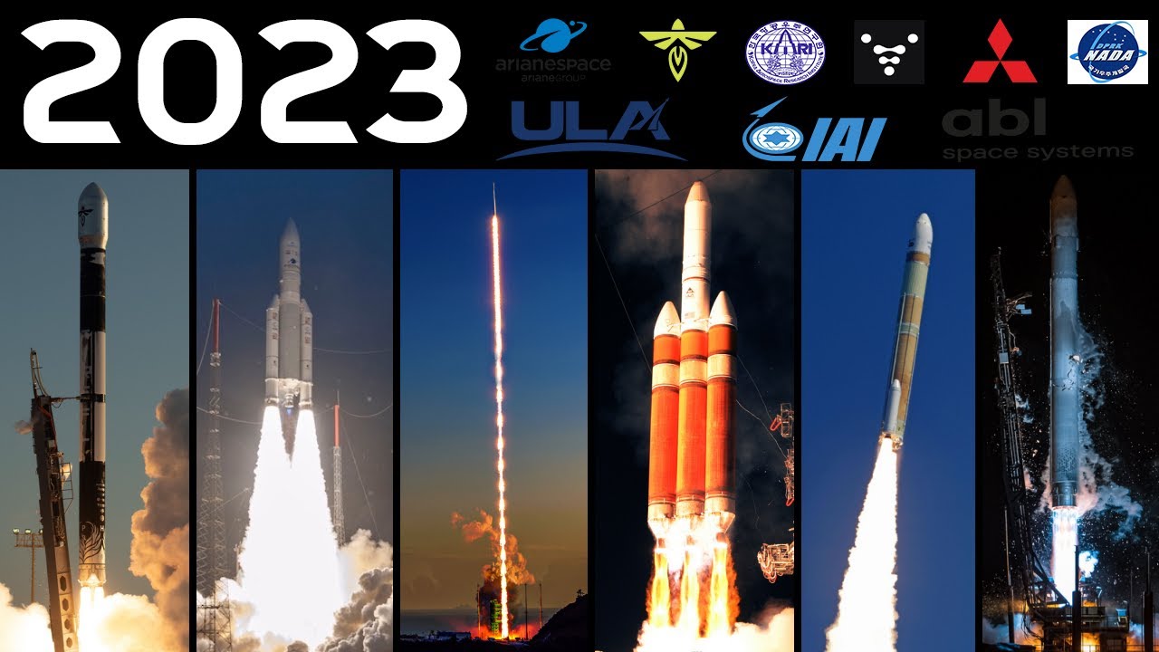 Rocket Launch Compilation 2023 - Arianespace, ULA, JAXA, Firefly, KARI ...