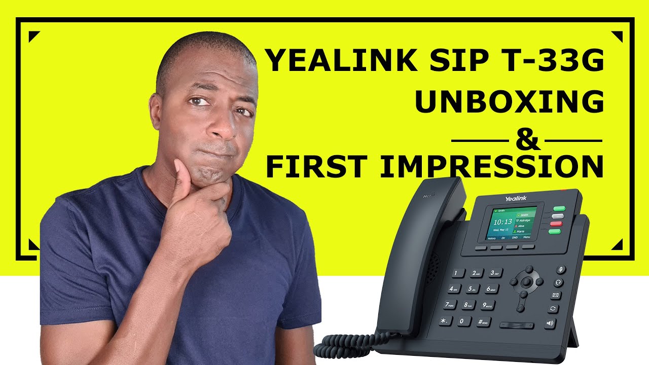 Yealink T33G IP Phone Review - YouTube