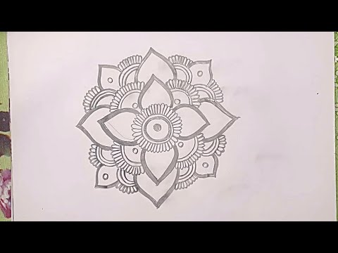 kivabe Nakshi kanthar design korbe. How to draw a Nakshi kanthar design ...