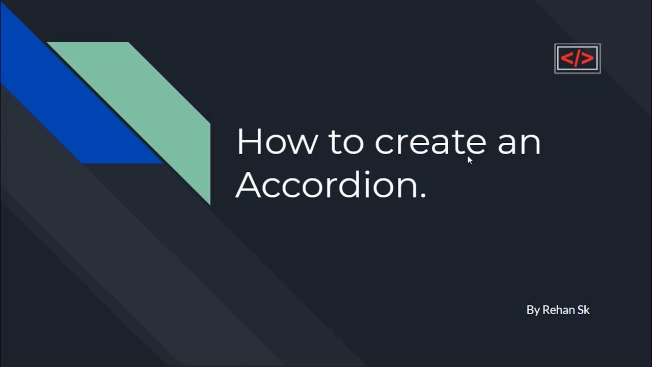 How to create an accordion or collapsible content using HTML, CSS and ...