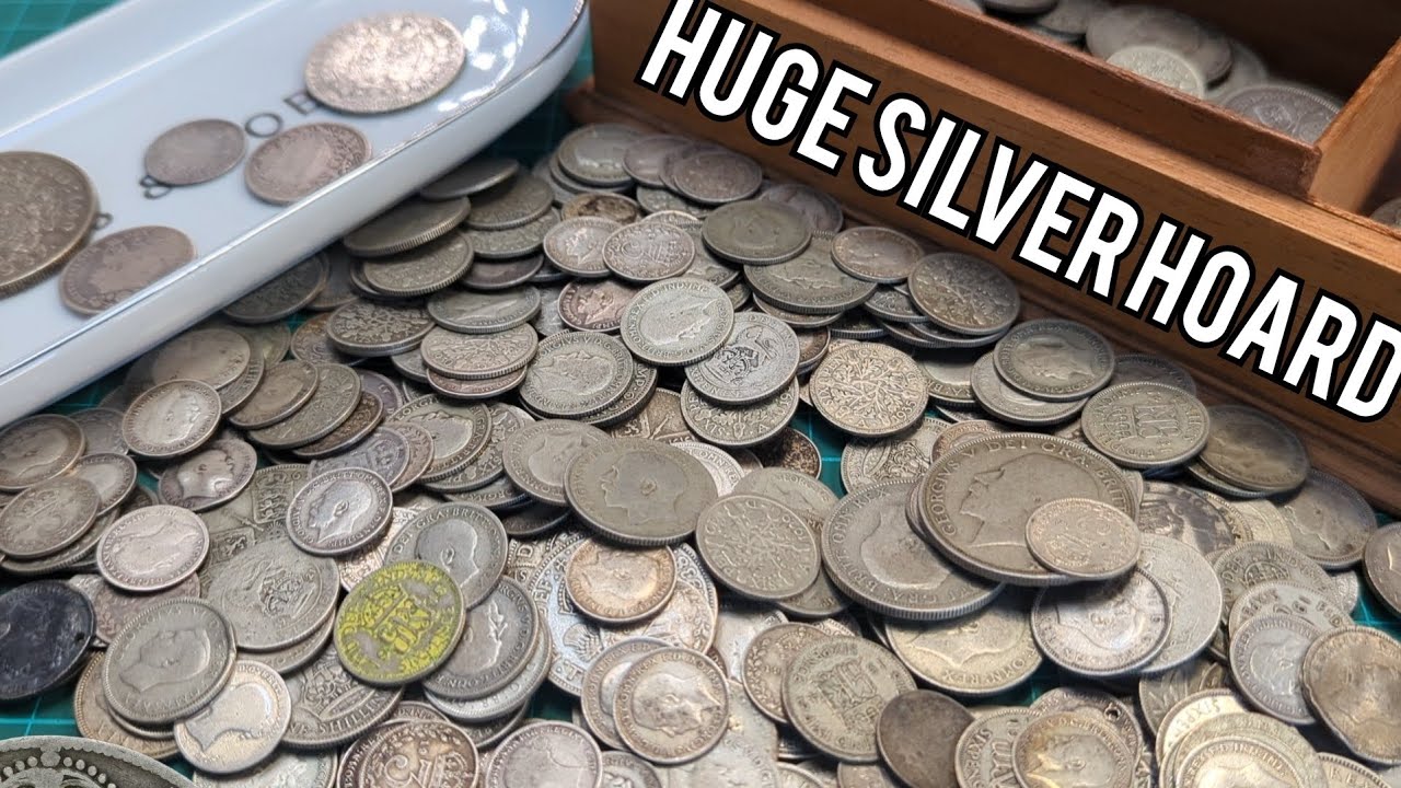 Mega Silver Coin Hunt - Massive Hoard of British Silver Coins! - YouTube