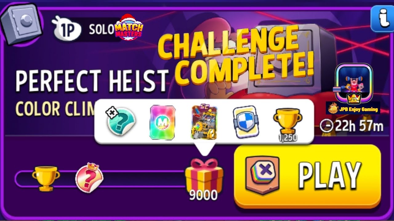 Color Climb Match Masters/Solo Challenge Perfect Heist/ 9000 Score ...