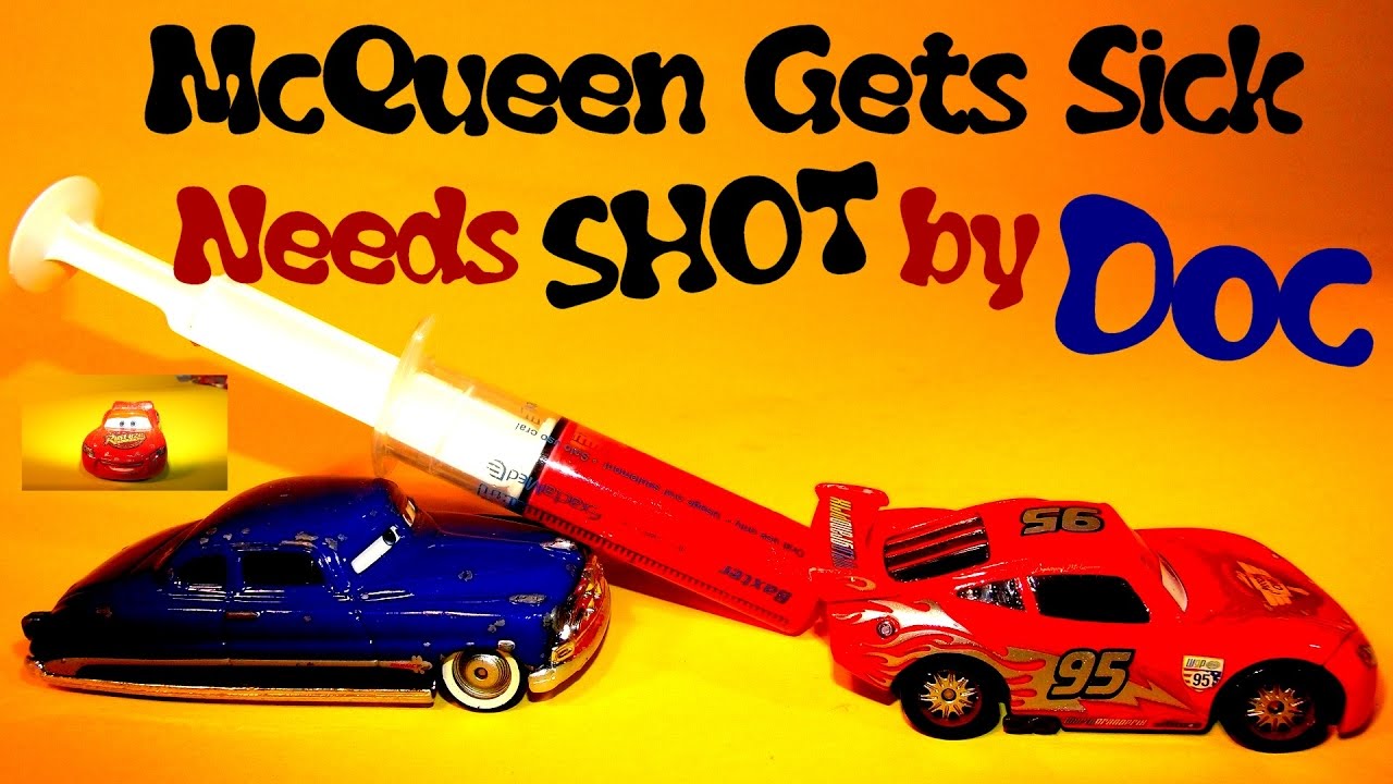 McQueen Gets Sick Needs Shot by Doc Cars 3 Nightmare in Radiator ...