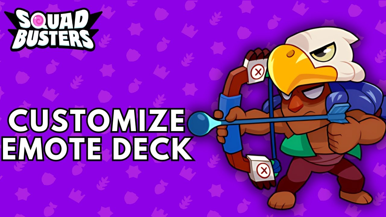 How to Customize your Emote Deck in Squad Busters? 2024 - YouTube