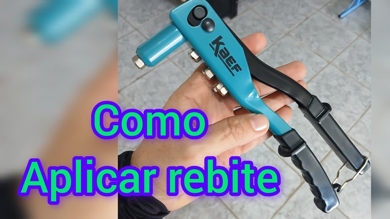 como aplicar rebite, como usar alicate rebitador #rebite # ...