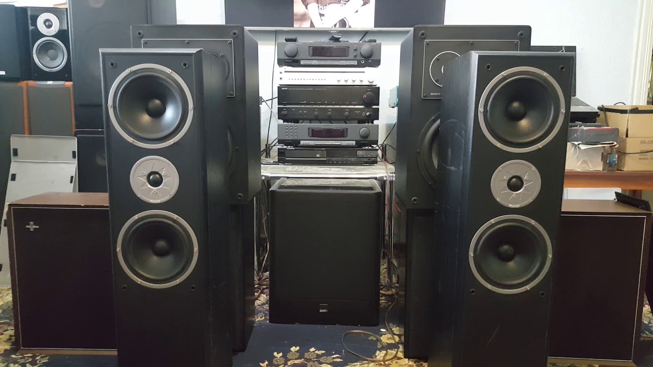 Magnat supreme 800 & denon pma 1080r test - YouTube