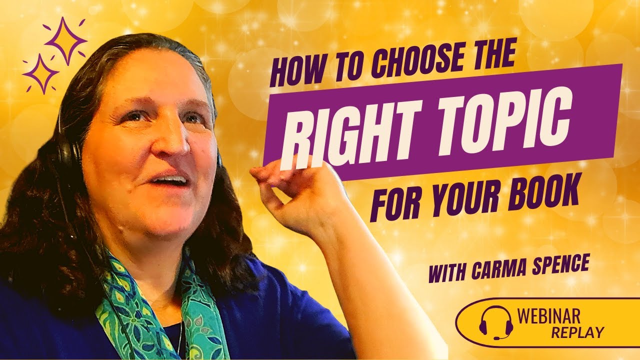 How to Choose the Right Topic for Your Book - YouTube