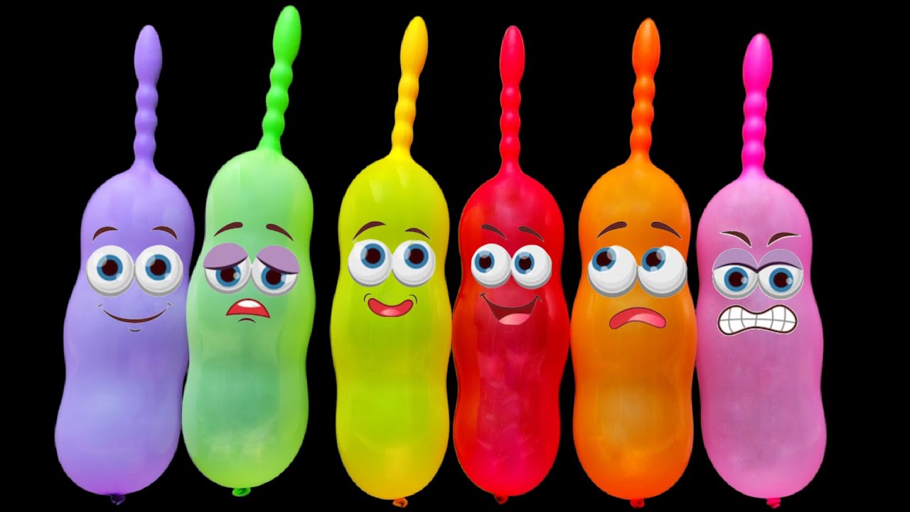 Funny Balloon Popping ! Most Satisfying ASMR Video ! Learn Colors with ...