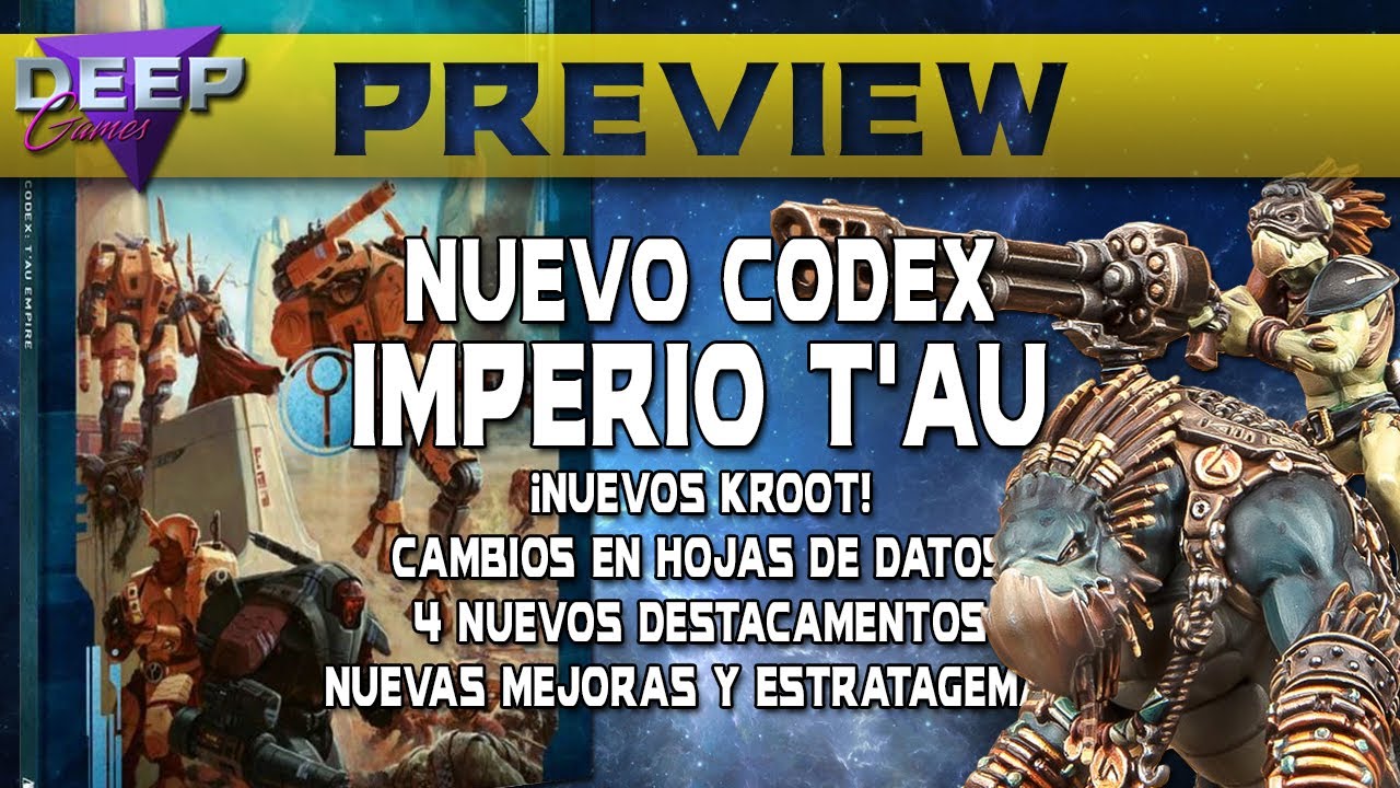 ¡PREVIEW! Nuevo Codex IMPERIO T'AU - YouTube