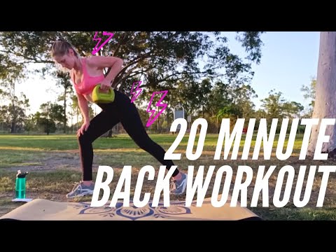 20 MINUTE BACK workout // how I stay fit on the road I Emma Norman ...