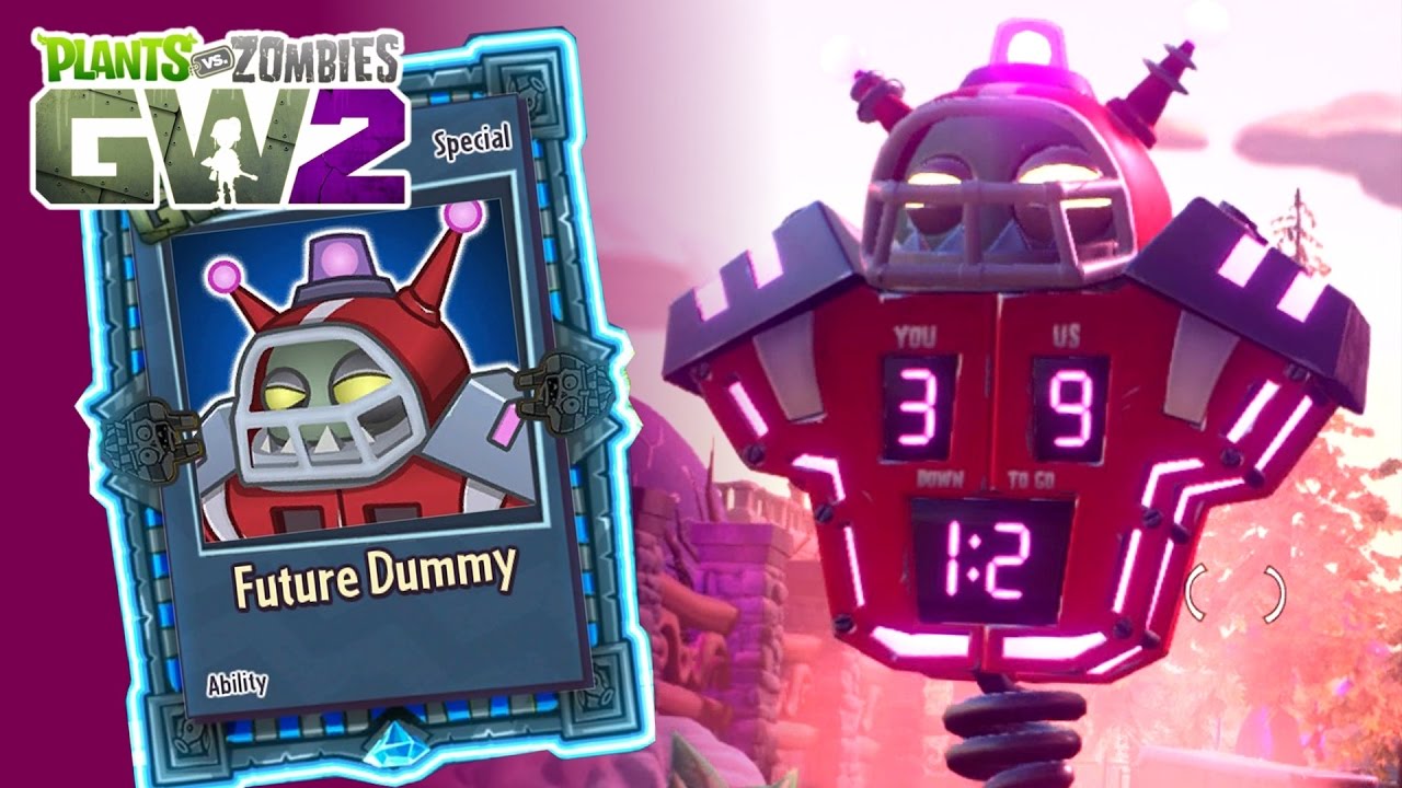 FUTURE DUMMY Exploding Shield Ability + Springening Hat! | Plants vs ...