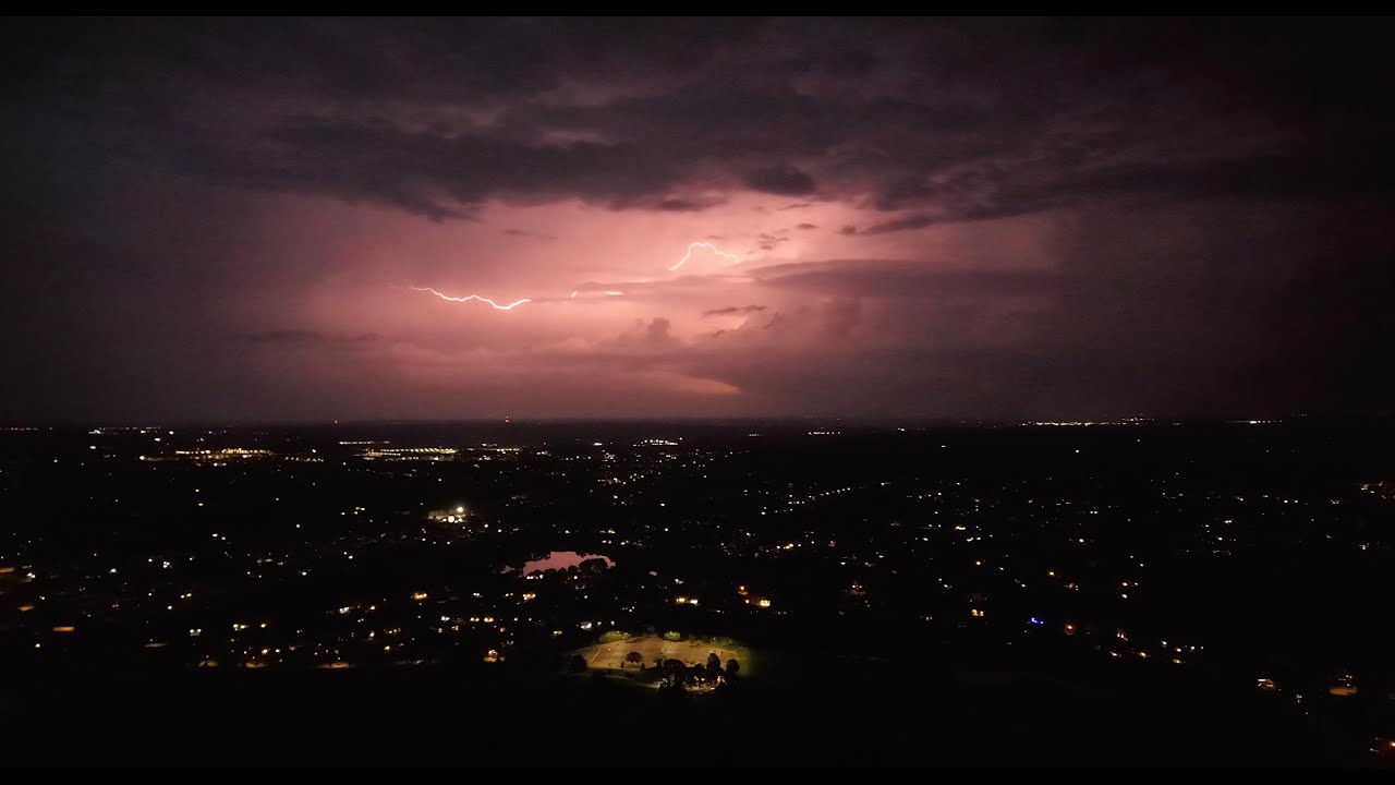 Drone Captures Lightning Storm – 4K Aerial View - YouTube