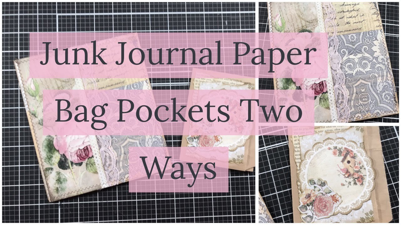 Paper Bag Pockets Two Different Sizes Two Different Ways to Decorate ...