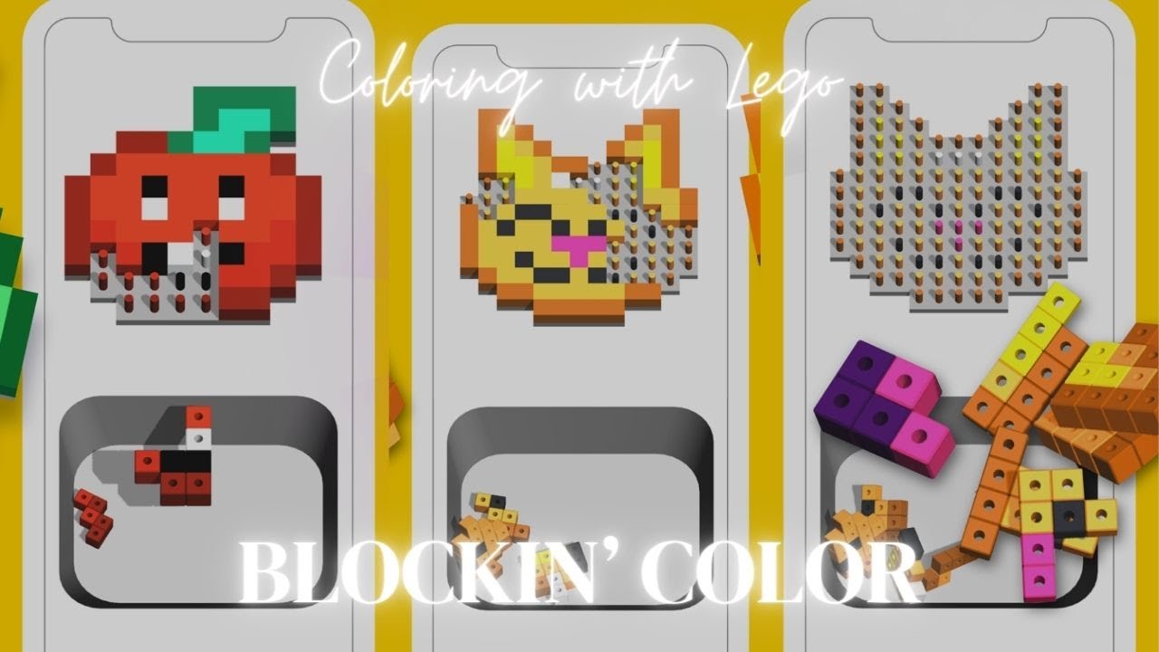 Blockin' Color 🧩🎨🔴 All Levels Gameplay Android iOS - ASMR Coloing - YouTube