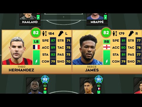 dls 2023 | Upgrade max Theo Hernandez and Reece James - YouTube