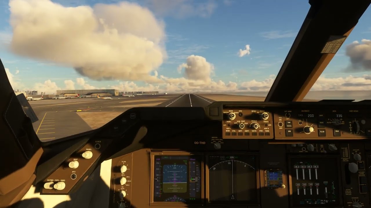 Cockpit 747-8i Take Off from Doha Qatar - YouTube