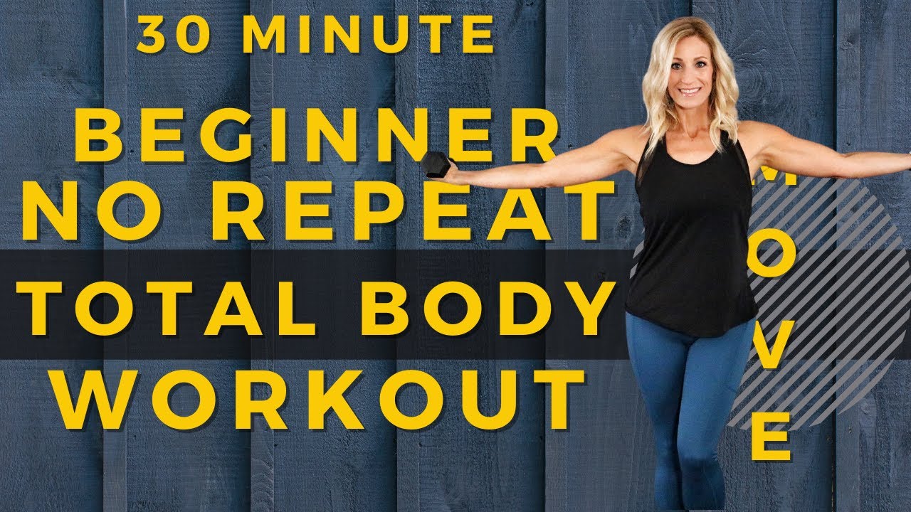 30 Minute Beginner Total Body NO REPEAT Workout | Beginner Workout At ...