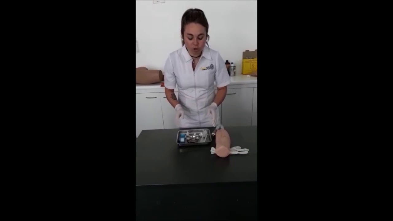 Punción venosa con mariposa denisse poveda - YouTube