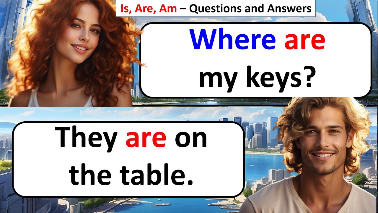 English Speaking Practice | Is, Are, Am, Questions and Answers ...