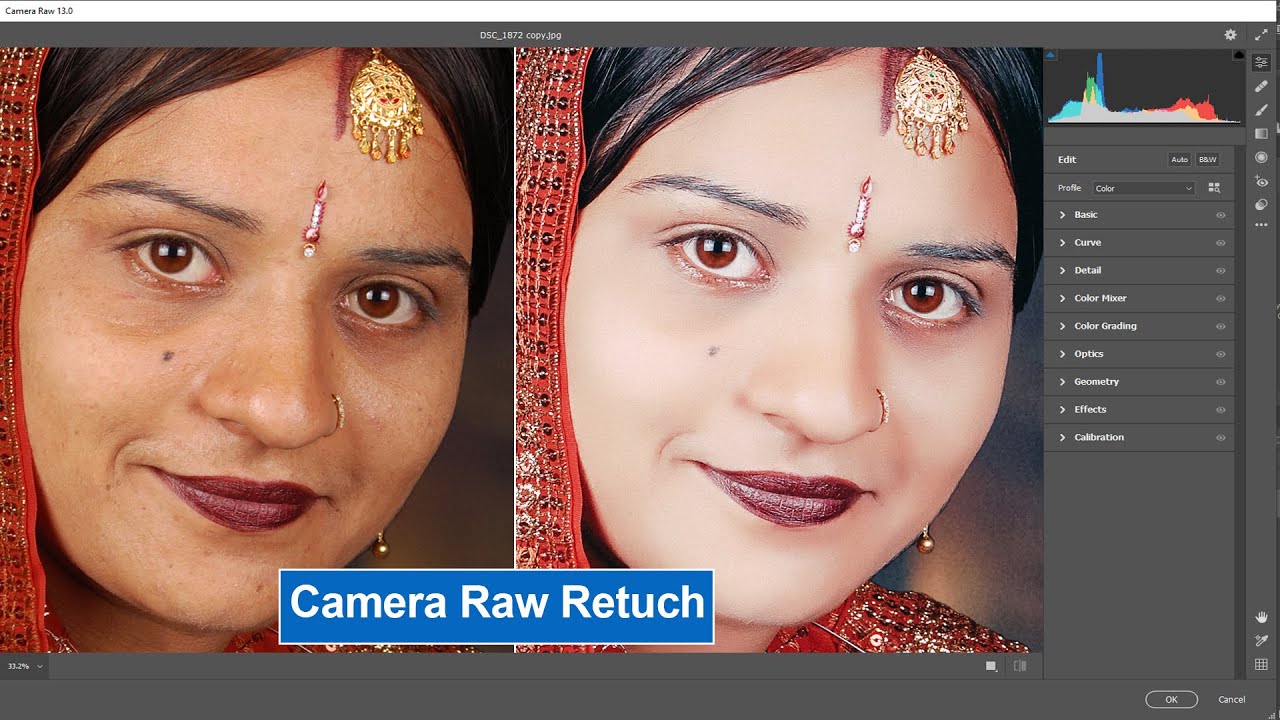 How do you retouch in Camera Raw! Skin Retouch-Camera Raw-Photoshop ...
