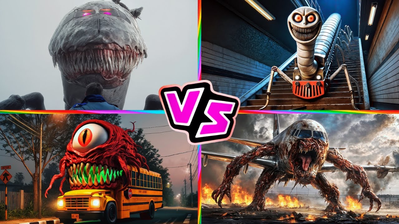 Infected Sky 🆚 Thomas Train 🆚 School Bus Monster 🆚 INFECTED SKY 🎶 Tiles ...