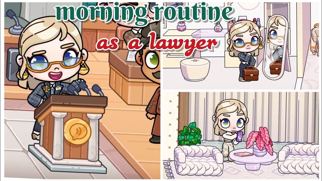 My morning routine as a Lawyer🧑‍⚖️📝 | Avatar World Roleplay | Pazu ...