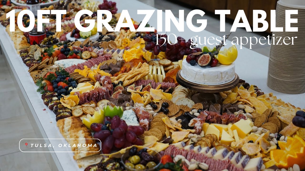 10+ FOOT GRAZING TABLE 🍓🍯🧀 TULSA, OK - YouTube