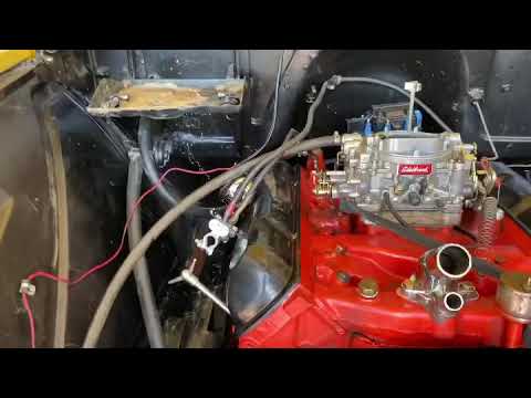 307 V8 Oldsmobile on a 1956 Chevy Truck - YouTube