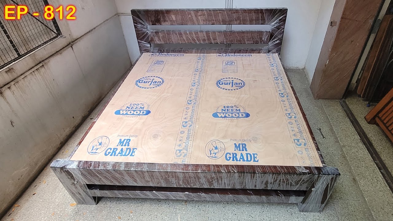 wooden double cot | king size cot | wooden cot | family cot | double ...