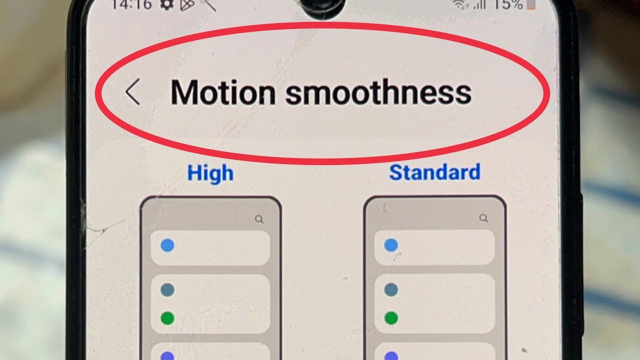 What is Motion smoothness & Display Refresh Rate Feature in Samsung ...