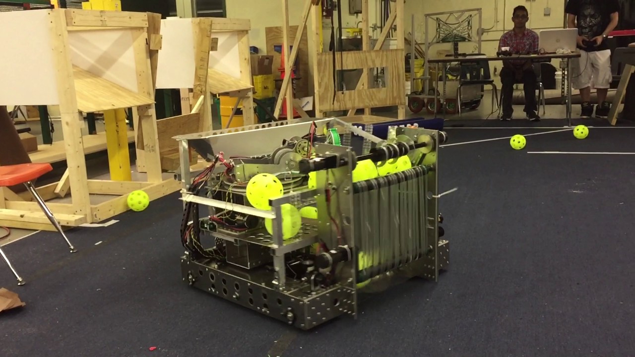 FRC 4592 demo showing ball pickup - YouTube