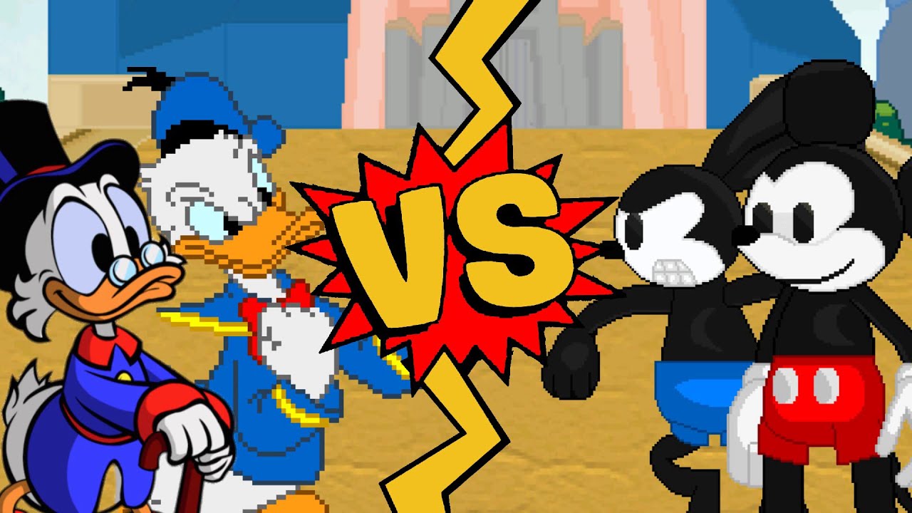 M.U.G.E.N Battles | Donald Duck/Scrooge McDuck vs Mickey Mouse/Oswald ...