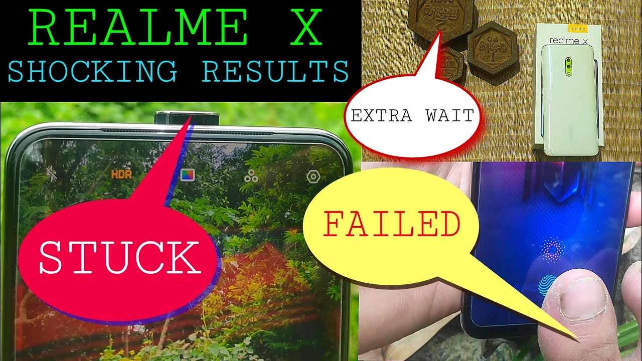 Realme X Pop up Camera Drop Test | Camera Durability Test | Fingerprint ...