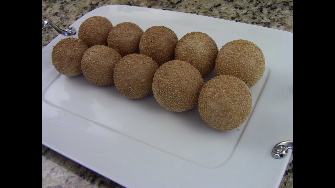 Sesame Balls Dim Sum Style (1/2) - YouTube
