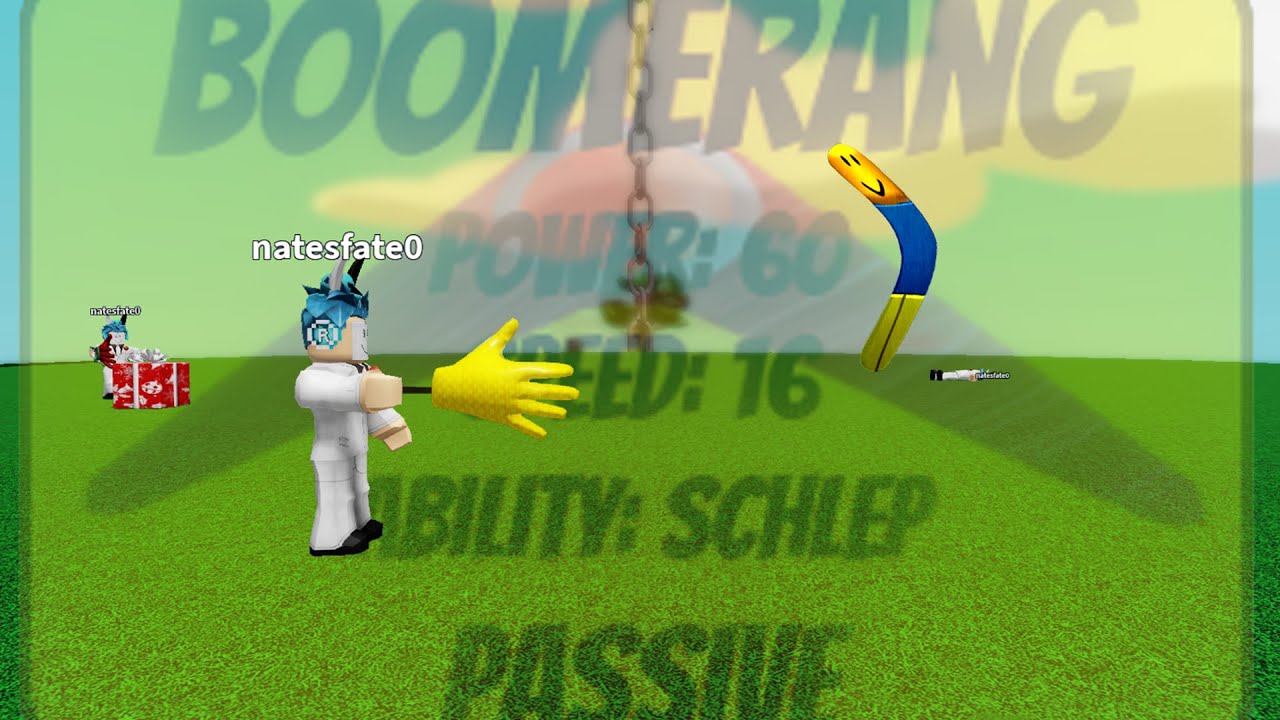 Boomerang is fun - Roblox Slap Battles - YouTube