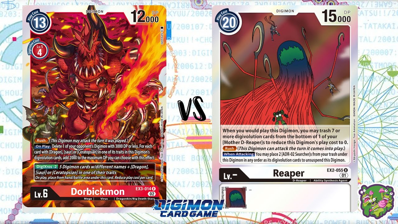 DIGIMON TCG: Local match Dorbickmon (Red) vs D-Reaper (White) | HUNTER ...