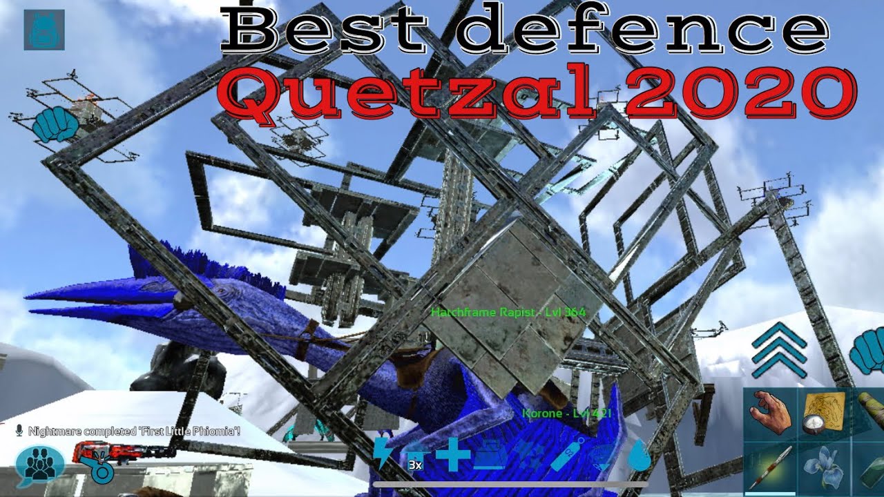 Ark Mobile Best defence quetzal build 2020 - YouTube