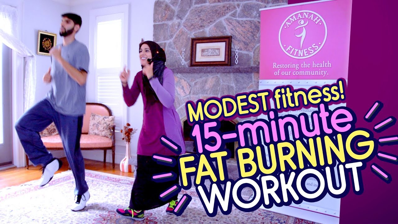 15-minute Family Fat Burn! | Modest Muslim Weight Loss Workout - YouTube