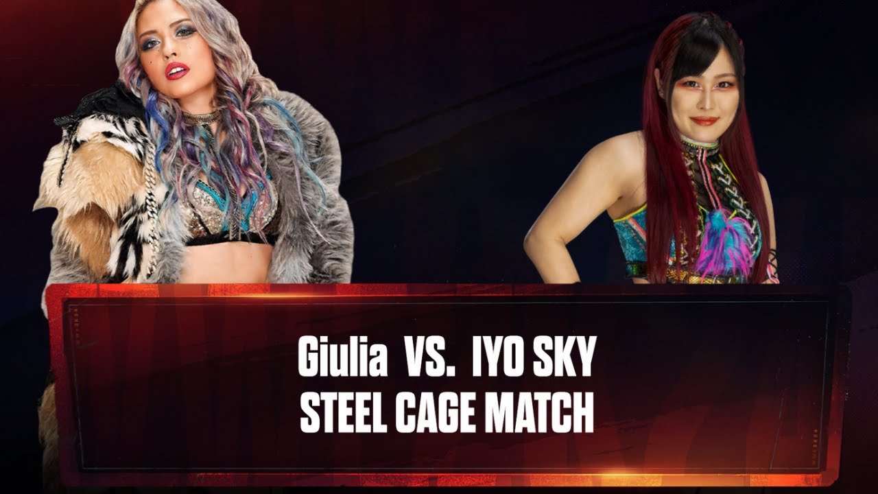 WWE 2K24 GIULIA VS IYO SKY STEEL CAGE MATCH - YouTube