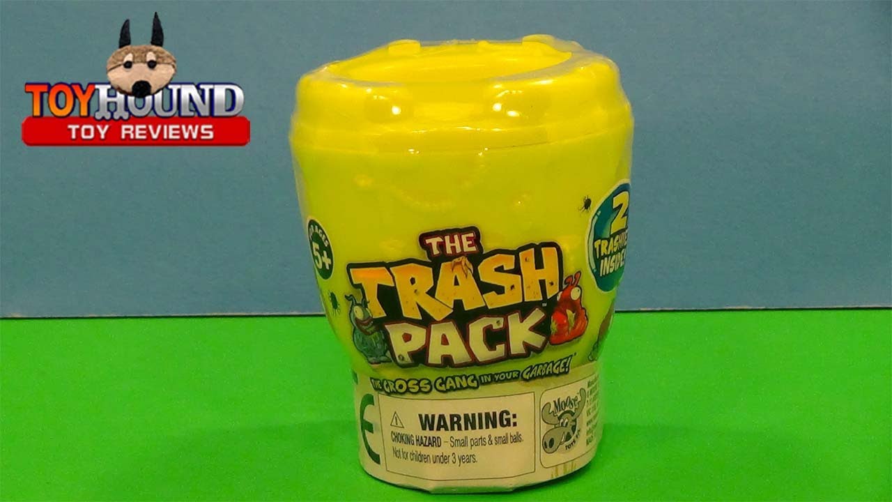 The Trash Pack Series 5 Single Pack Large Toilet Can Opening,Toy Review ...