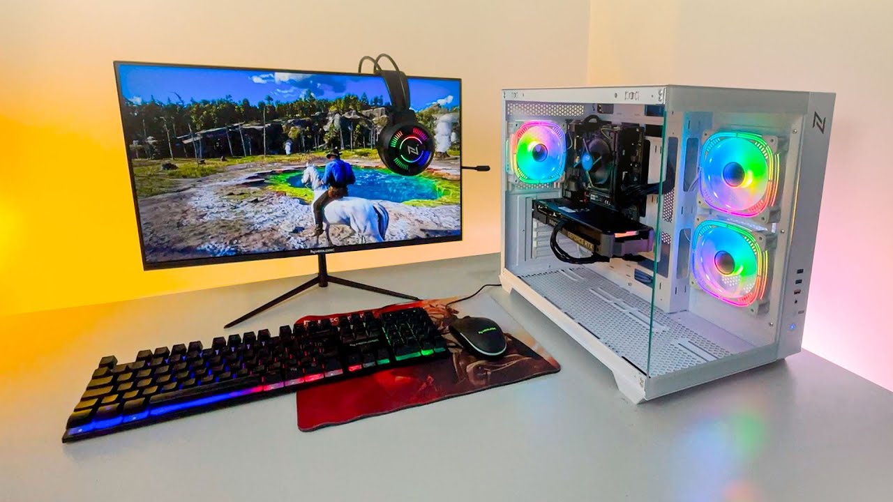 PC GAMER COMPLETO CUSTO BENEFÍCIO QUE RODA TUDO, O MAIS BONITO! - YouTube