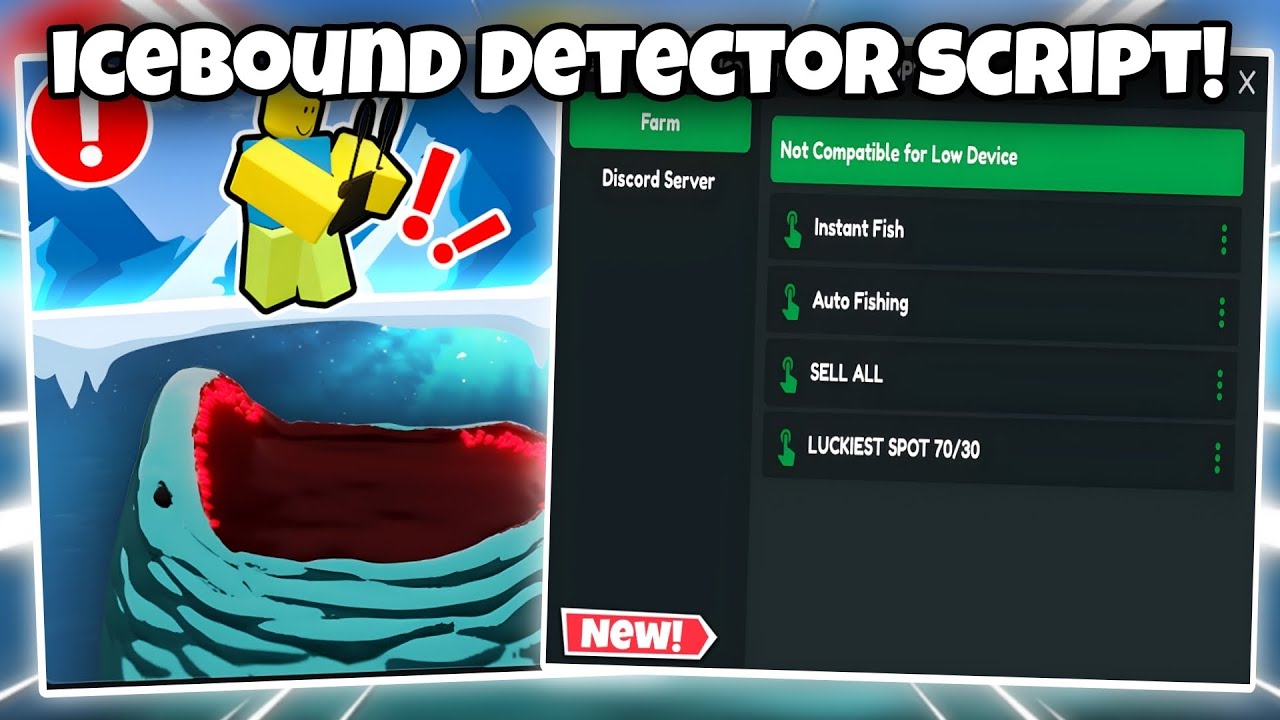 Icebound Detector[UPD!] Op Script - Instant Fish, Auto Fish, Sell Fish & Lucky Spot - YouTube